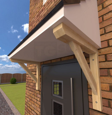 Single Premium Heavy Duty ELITE Timber Wooden Porch Gallows Bracket ...