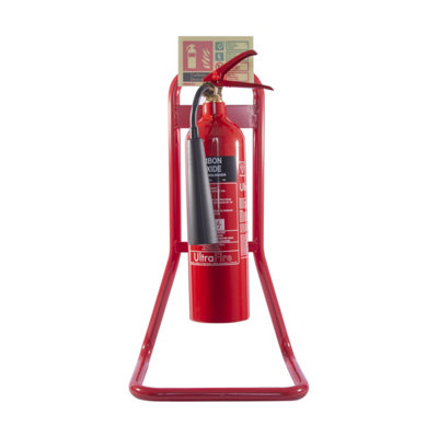 Single Red Metal Extinguisher Stand - UltraFire | DIY at B&Q