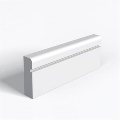 Single Set - MDF Primed Pencil Round and 1 Square Groove Architrave ...