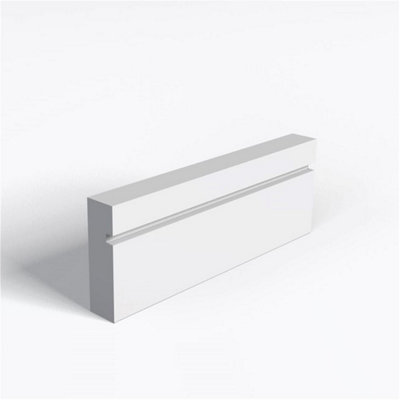 Single Set - Moisture Resistant MDF Primed Square Groove Architrave ...