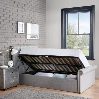 Divan sleigh bed with drawers store