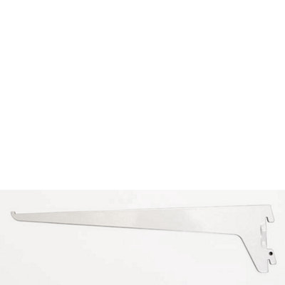 Single Slot White Bracket 40cm | DIY at B&Q