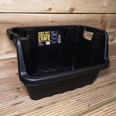 Singular 59 x 41 x 36cm Heavy Duty Stackable Crate / Pick Bin with ...