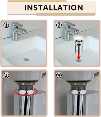 Sink drain with overflow, drain plug, pop-up drain, universal drain for ...