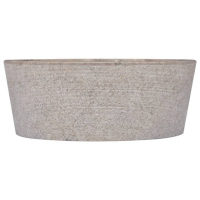 Sink Grey 40x15 cm Marble for Bathroom