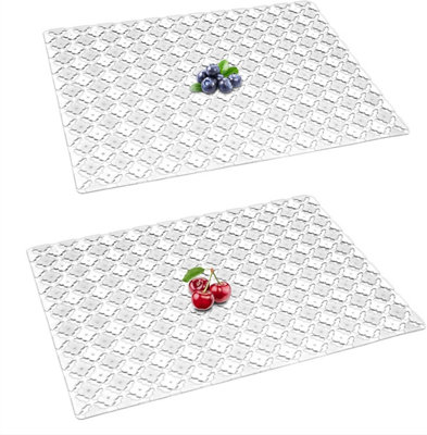 Sink Mat, 2Pcs Kitchen Sink Protector Mat for Ceramic/Stainless Steel ...