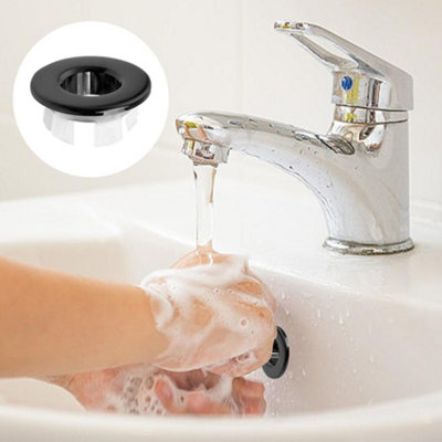 Sink Overflow Cover, Sink Overflow Ring, Black Brass Bath Overflow ...