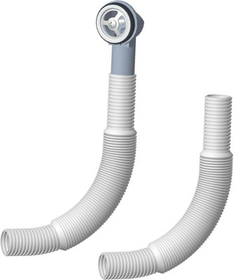 Sink Overflow Kit Including 2 Adjustable Pipes 1 Overflow Cover