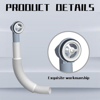 Sink Overflow Kit Including 2 Adjustable Pipes 1 Overflow Cover