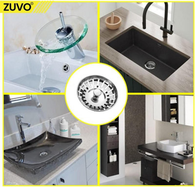 Sink Plug Replacement - 78 MM Kitchen Sink Strainer to Block Waste ...