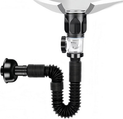 Sink Waste Pipe Deodorant Drain Set, Flip,Up Black Brushed Sink Waste ...