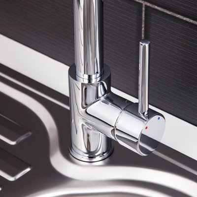 Sinkoro Modern Monobloc Kitchen Mixer Tap with Pull Out Hose Spray ...