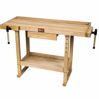 SIP Beech Workbench - wood - L1350 x W900 x H620 mm | DIY at B&Q