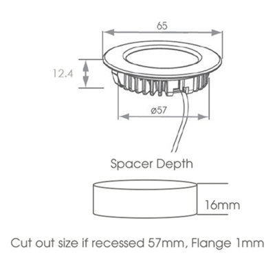 Sirius Connect Surface Mounted LED Cabinet Light - 2.6W Plug & Play ...
