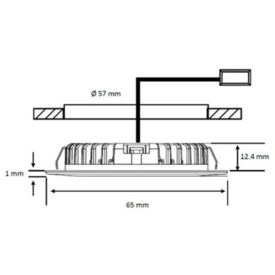 Sirius Connect Surface Mounted LED Cabinet Light - 2.6W Plug & Play ...