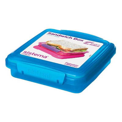 Sistema Blue Sandwich Box 450ml - Leakproof, BPA-Free & Perfect for ...