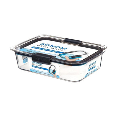 Sistema Brilliance Large Rectangle Container 2L with Lid - BPA-Free ...