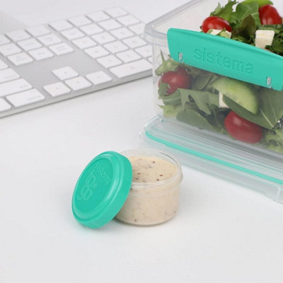 Sistema Dressing Pots 4 x 35ml (1.18oz) - BPA-Free Plastic, Assorted ...