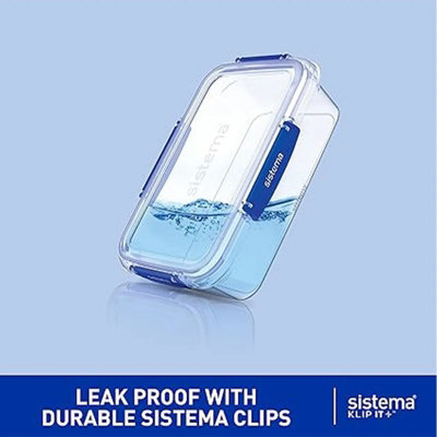 Sistema Klip It Plus 6 Piece Food Storage Airtight Easy Locking Leak ...