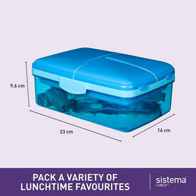 Sistema Slimline Quaddie Lunch Box 1.5L (6 Pack) - Assorted Colours ...