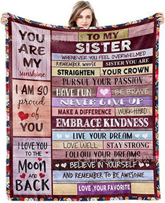 Sister L Personal Love Letter Fleece Blanket