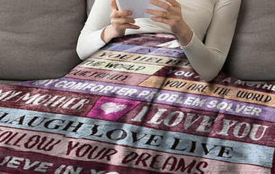 Sister L Personal Love Letter Fleece Blanket