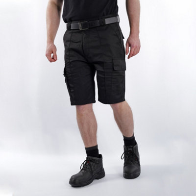 Site King Mens Navy Combat Cargo Work Shorts (W44)