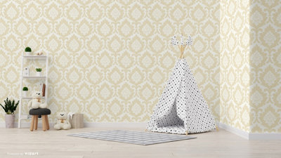 SK Filson Gold Damask Wallpaper
