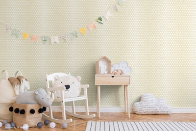 SK Filson Gold Hexagon Ombre Wallpaper