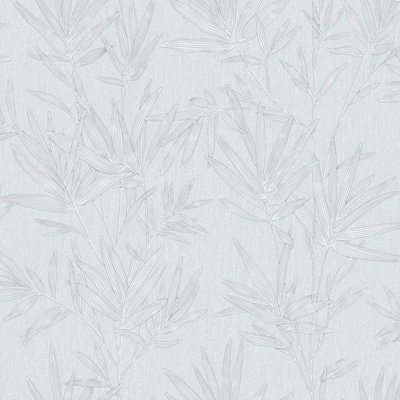 Buy SK Filson Grey Leaves Wallpaper | DIY at B&Q
