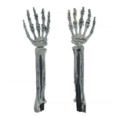 Skeleton Bones Prop Ground Breaking Scary Halloween