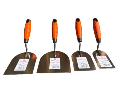 Skimflex Stainless Steel Margin Spatula Trowel Multipack 4 | DIY at B&Q
