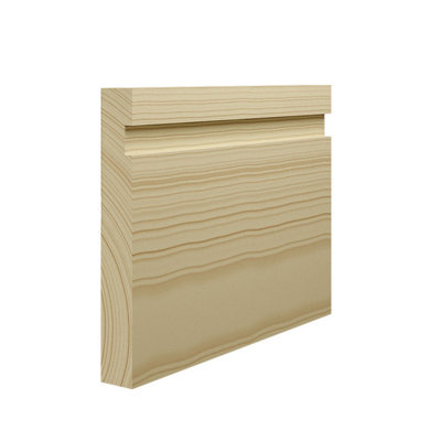 Skirting World 15mm Grooved Pine Skirting Board - 69mm x 21mm x 3000mm ...