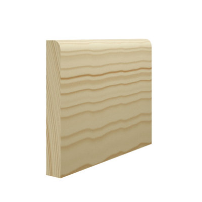 Skirting World Bullnose Pine Skirting Board - 194mm x 21mm x 4200mm ...
