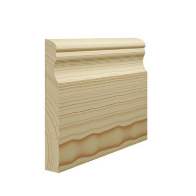 Skirting World Classic Pine Skirting Board - 218mm x 21mm x 4200mm ...
