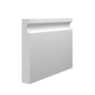 Skirting World Contemporary MDF Skirting Board - 145mm x 25mm x 4200mm ...