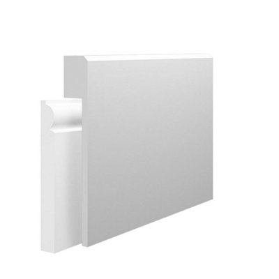Skirting World Edge 2 MDF Skirting Board Cover - 170mm x 25mm x 4200mm ...