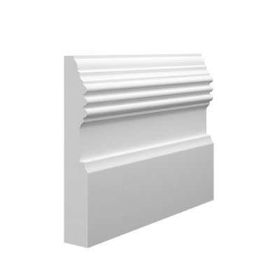 Skirting World Frontier MDF Skirting Board - 220mm x 25mm x 4200mm ...