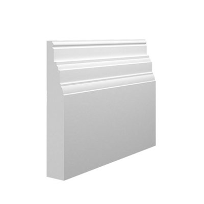 Skirting World Imperial MDF Skirting Board - 95mm x 25mm x 4200mm ...