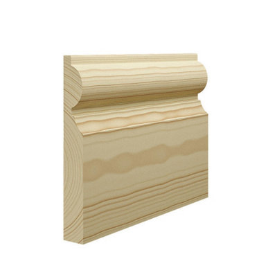 Skirting World Milan Pine Skirting Board - 194mm x 21mm x 4200mm ...