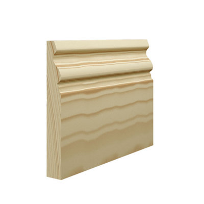 Skirting World Mirage Pine Skirting Board - 194mm x 21mm x 3000mm, unprimed
