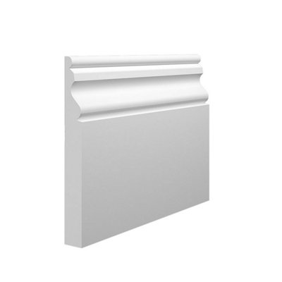 Skirting World Ogee 2 MDF Skirting Board - 220mm x 18mm x 4200mm ...
