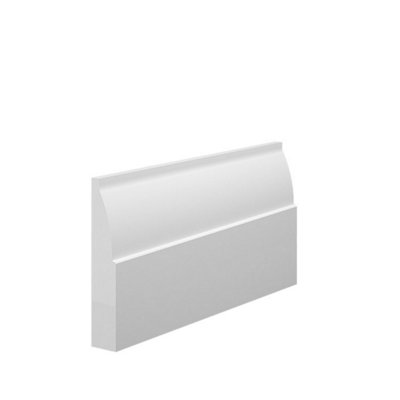 Skirting World Ovolo MDF Architrave - 95mm x 18mm x 2440mm, Primed ...