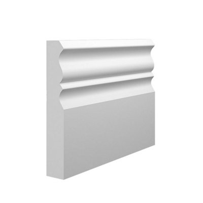 Skirting World Profile 3 MDF Skirting Board - 145mm x 25mm x 4200mm ...