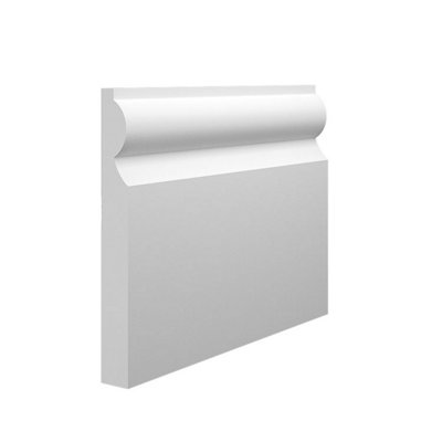 Skirting World Torus Type 2 MDF Skirting Board - 195mm x 18mm x 4200mm ...