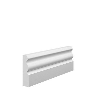 Skirting World Vintage 2 MDF Architrave - 70mm x 18mm x 2440mm, Primed ...