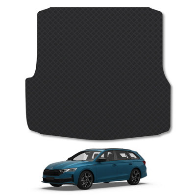 Skoda Octavia (2013-2020) Rubber Boot Liner Mat Tailored Fit Durable ...