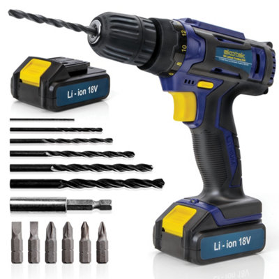 Skotek Cordless Drill Driver 18V/20V Li-Ion Electric Screwdriver ...