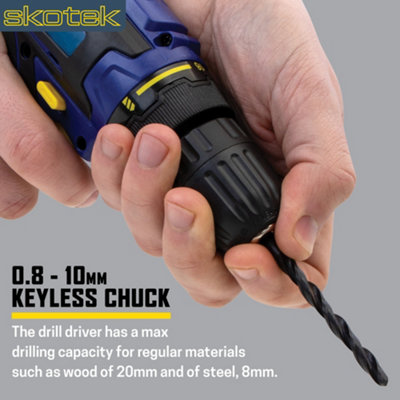 Skotek Cordless Drill Driver 18V/20V Li-Ion Electric Screwdriver ...