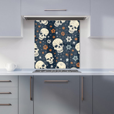 Skulls And Stars Kitchen Splashback